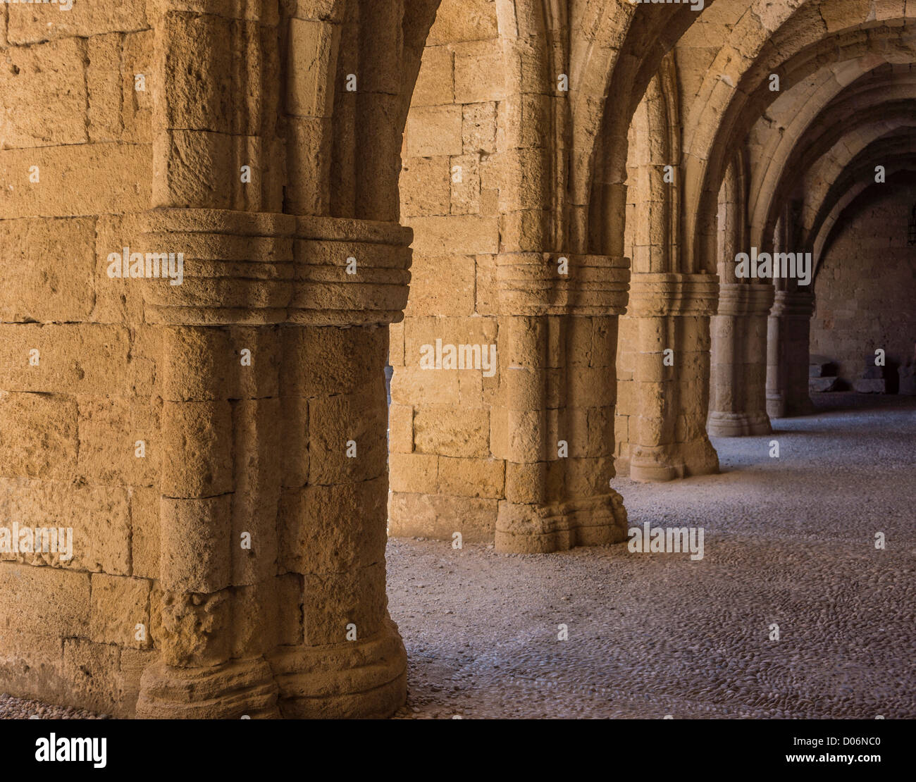 Ancient stone pillar Rhodes archaeological museum Stock Photo - Alamy