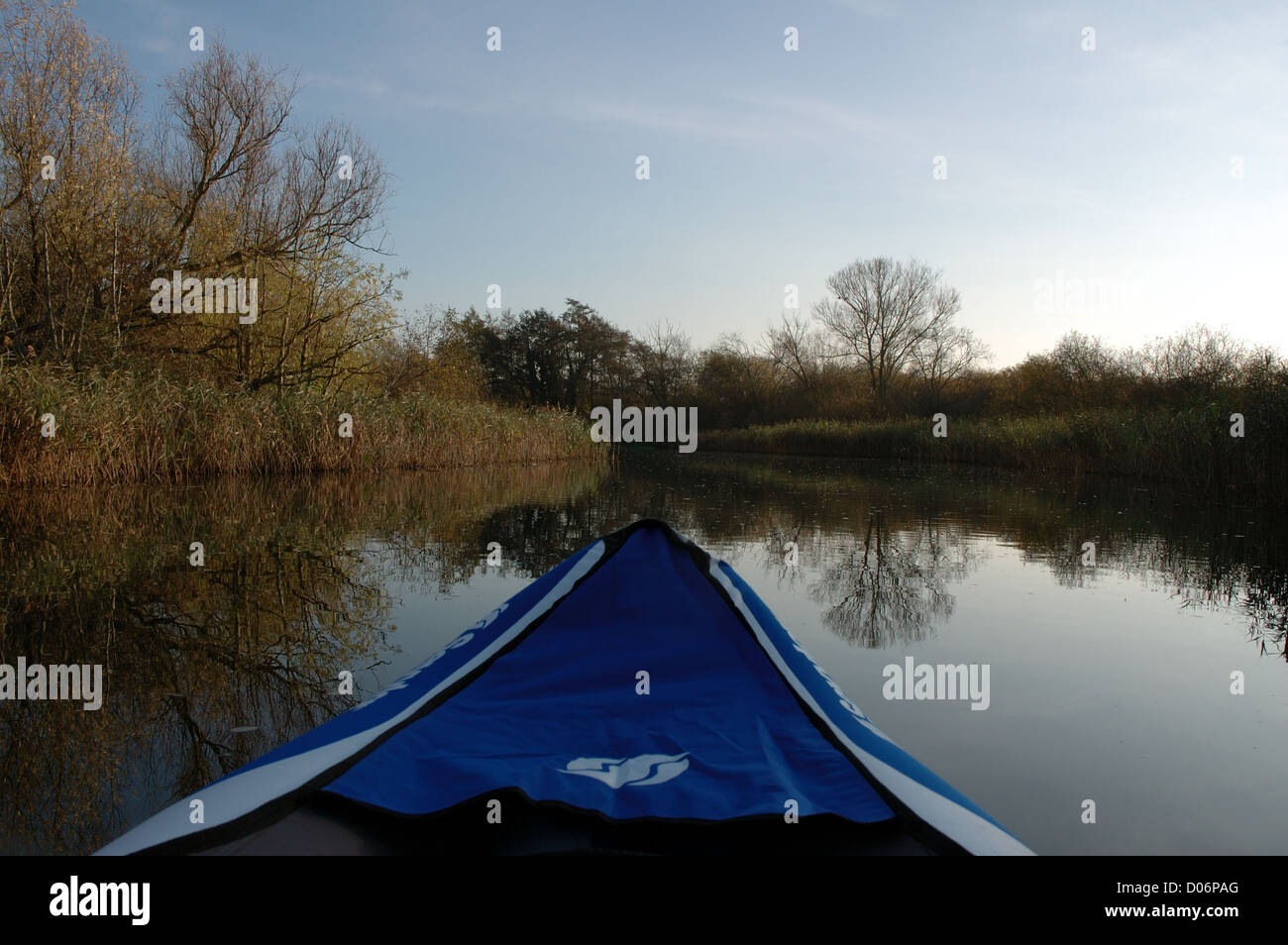 Sevylor Colorado Premium inflatable canoe on the River Bure between ...