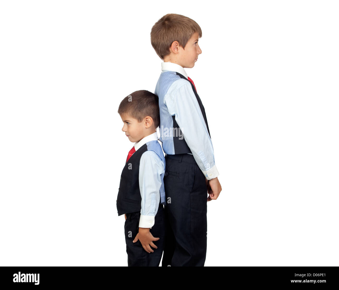 Two small business back isolated on a over white background Stock Photo ...