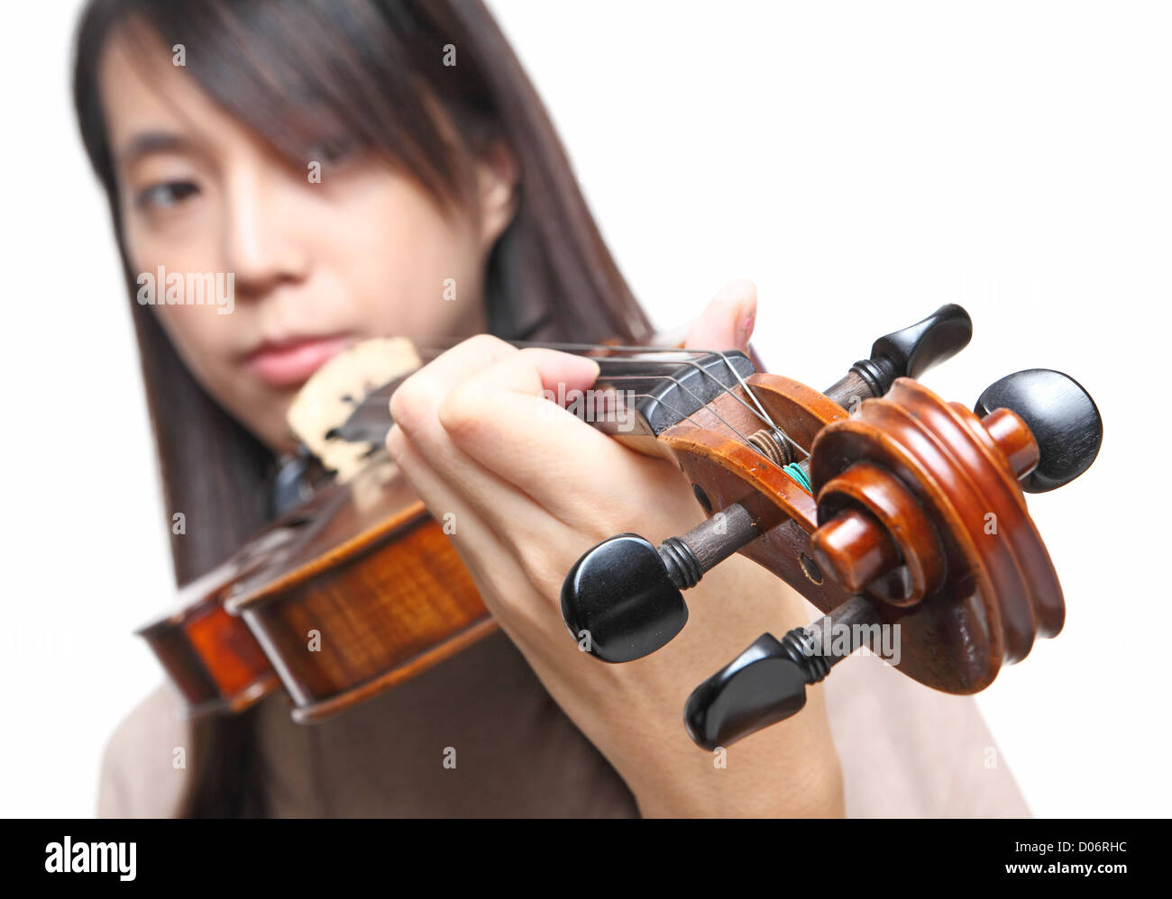 Young woman playing violin Stock Photo - Alamy