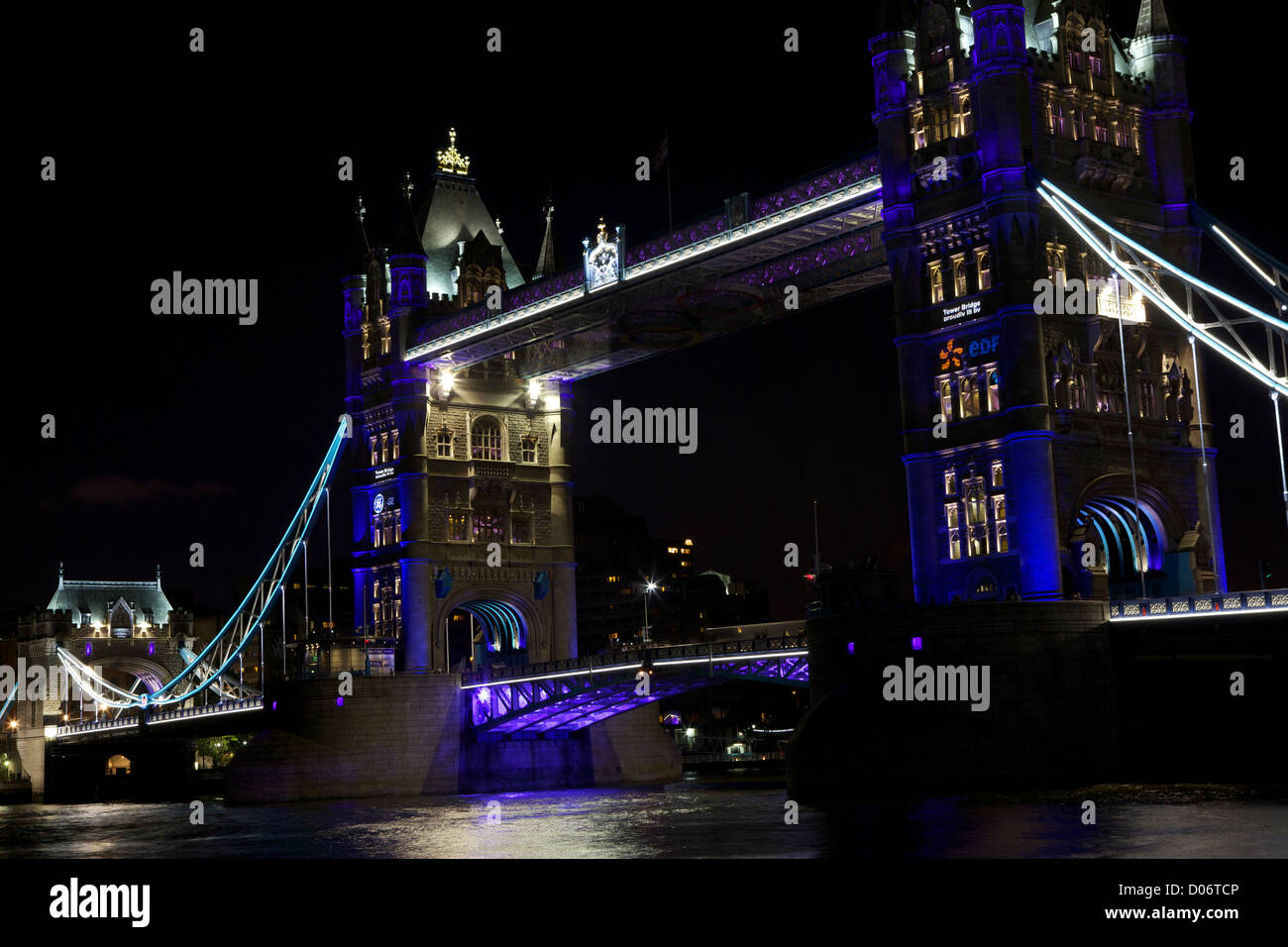 Tower Bridge at Night Stock Photo - Alamy
