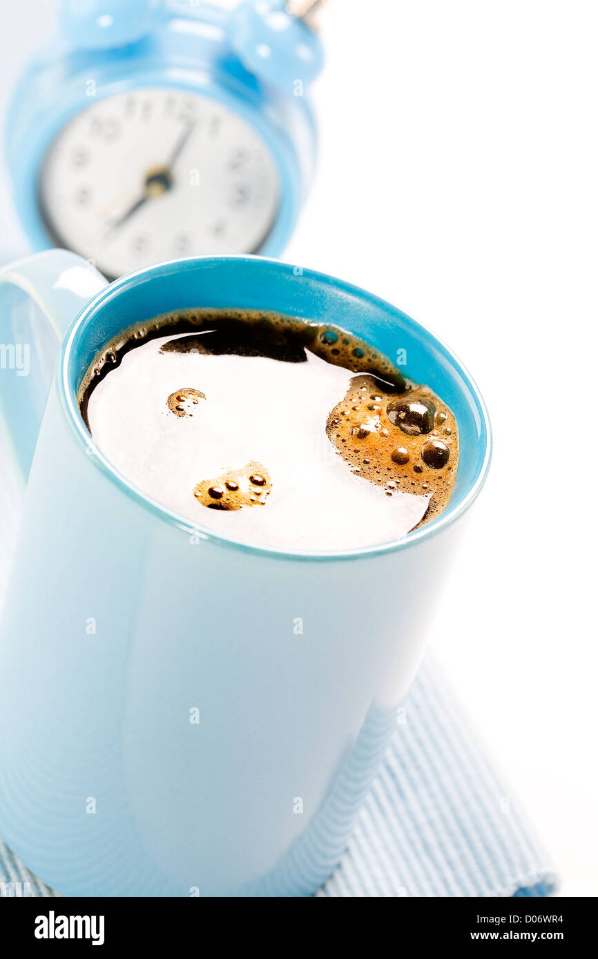 Dark blue alarm clock hi-res stock photography and images - Alamy