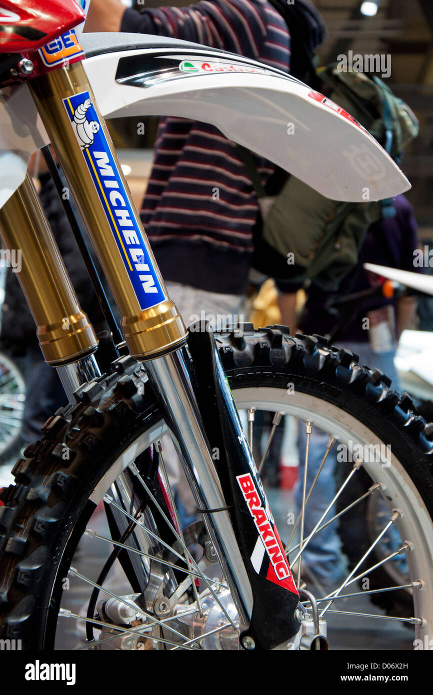 shock of a motocross bike Stock Photo - Alamy