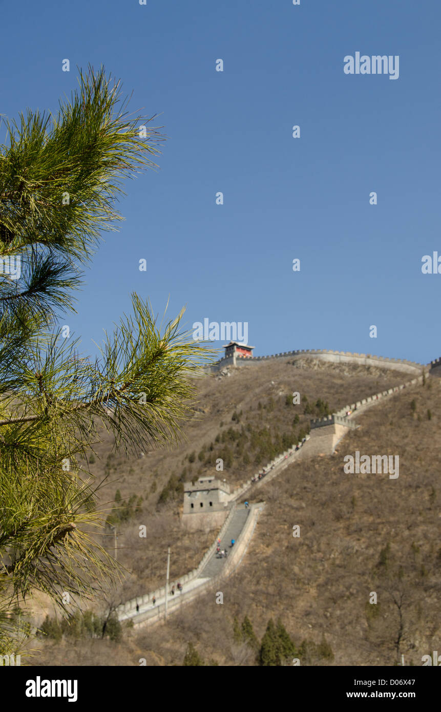 China, Beijing. The Great Wall of China at Juyongguan in the Jundu ...