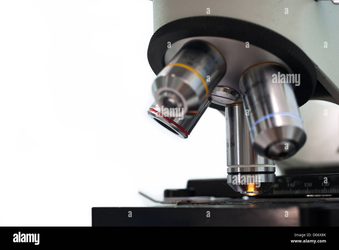 Microscope lenses hi-res stock photography and images - Alamy