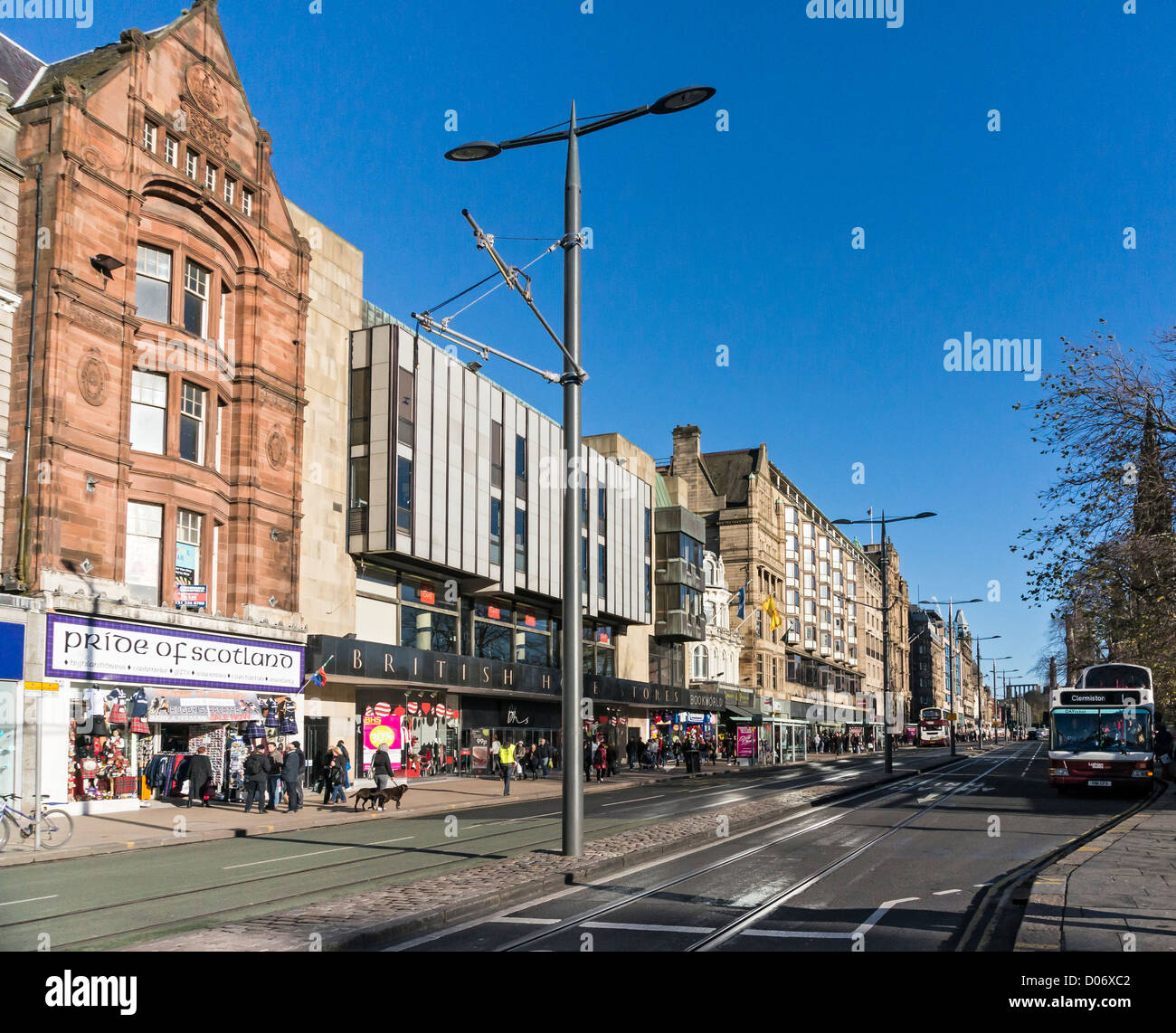 Edinburgh tram works hi-res stock photography and images - Alamy