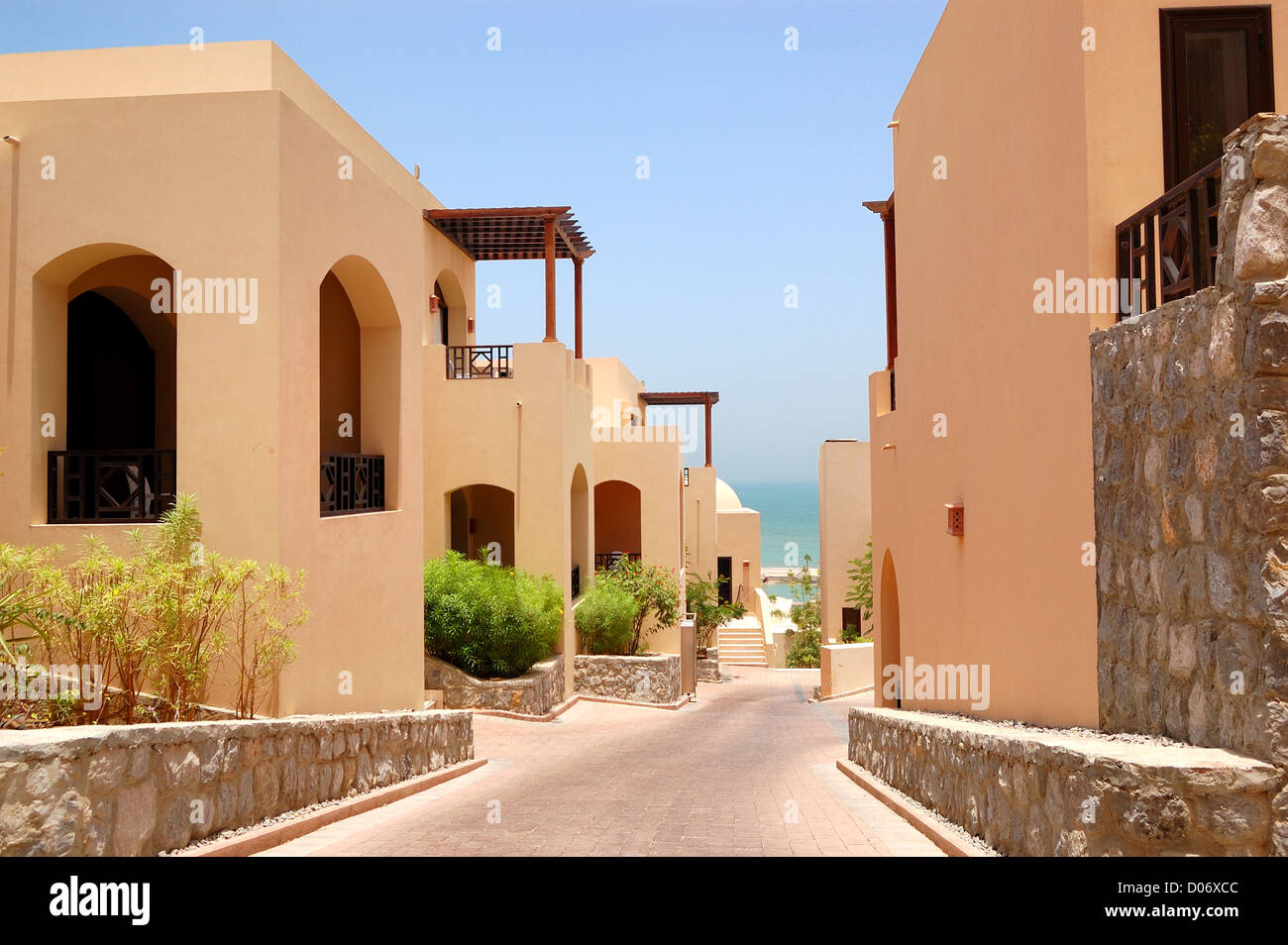 The Arabic style villas at luxury hotel, Dubai, UAE Stock Photo - Alamy