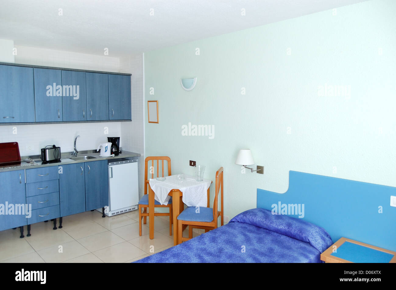 Apartment interior in the popular hotel, Tenerife island, Spain Stock ...