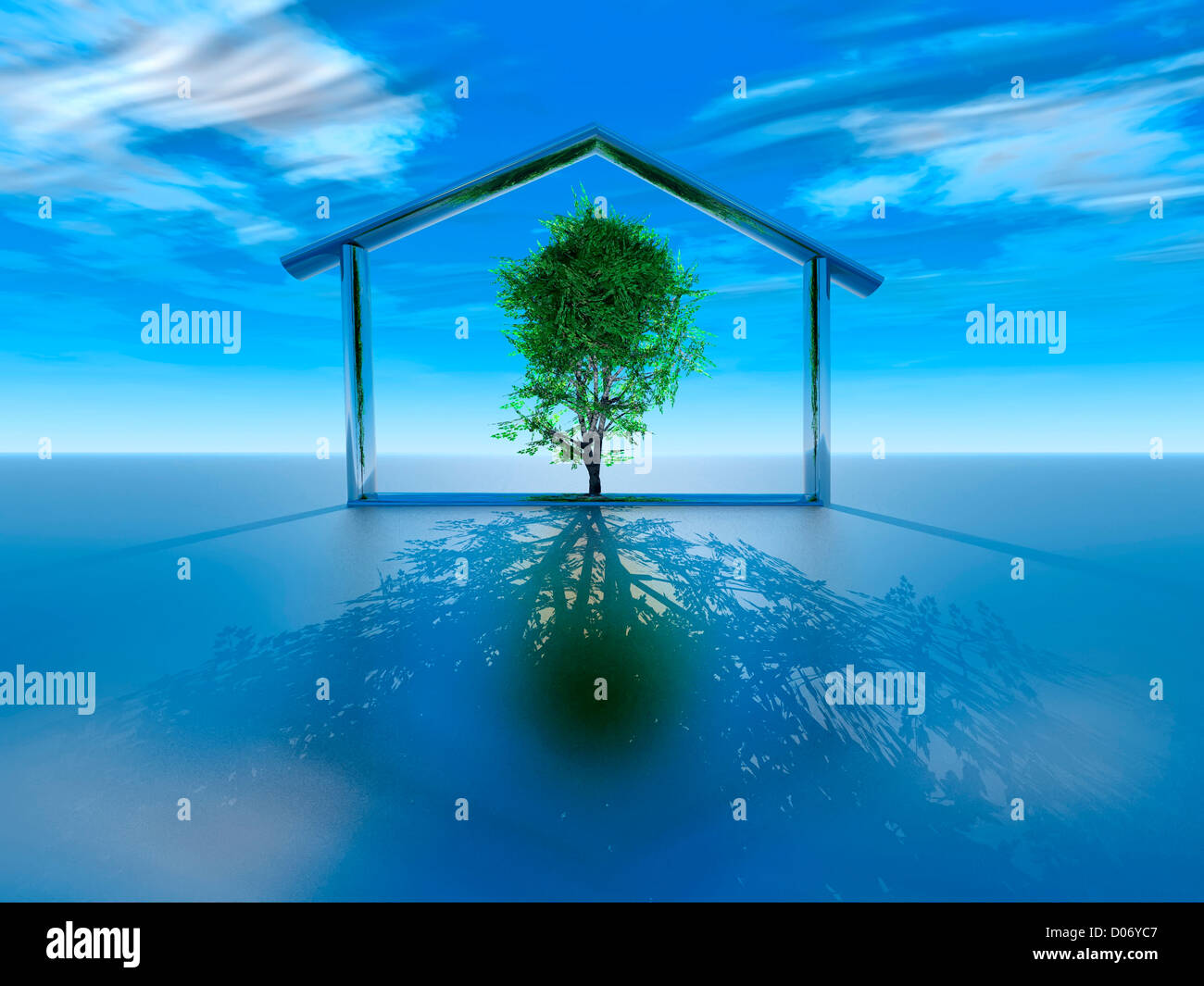 representation of the concept of ecological and economic home Stock ...