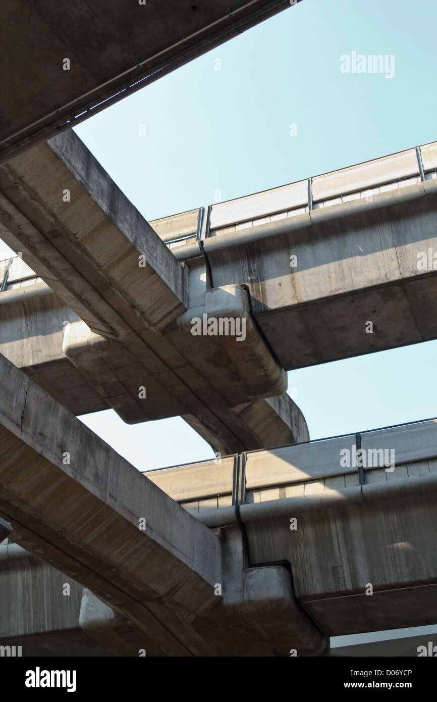 Elevated Concrete Section of the Skytrain in Bangkok, Thailand Stock ...