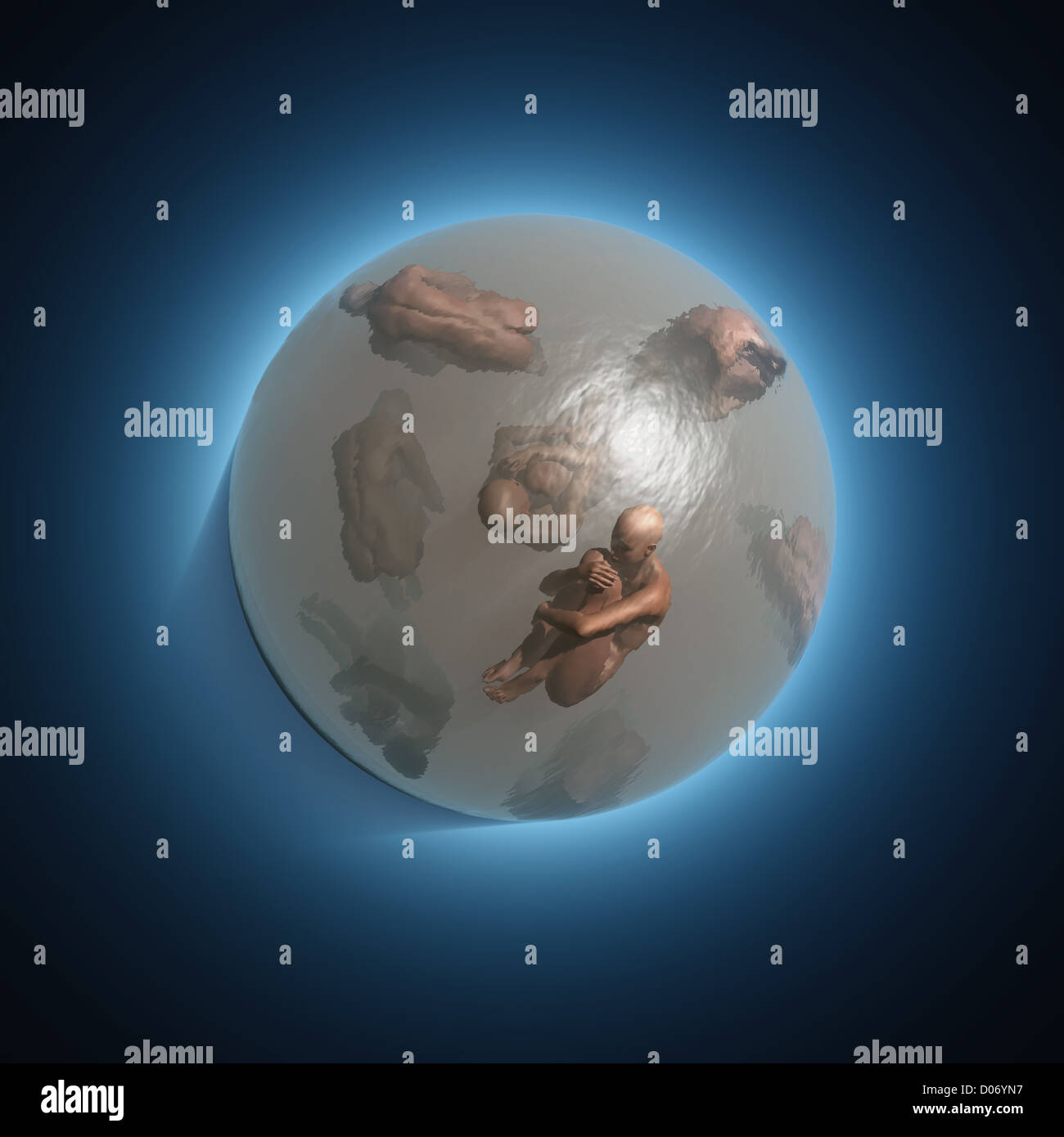 human bodies in the sphere Stock Photo - Alamy