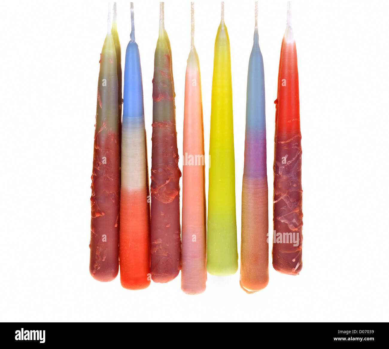 Colorful homemade Candles Stock Photo - Alamy