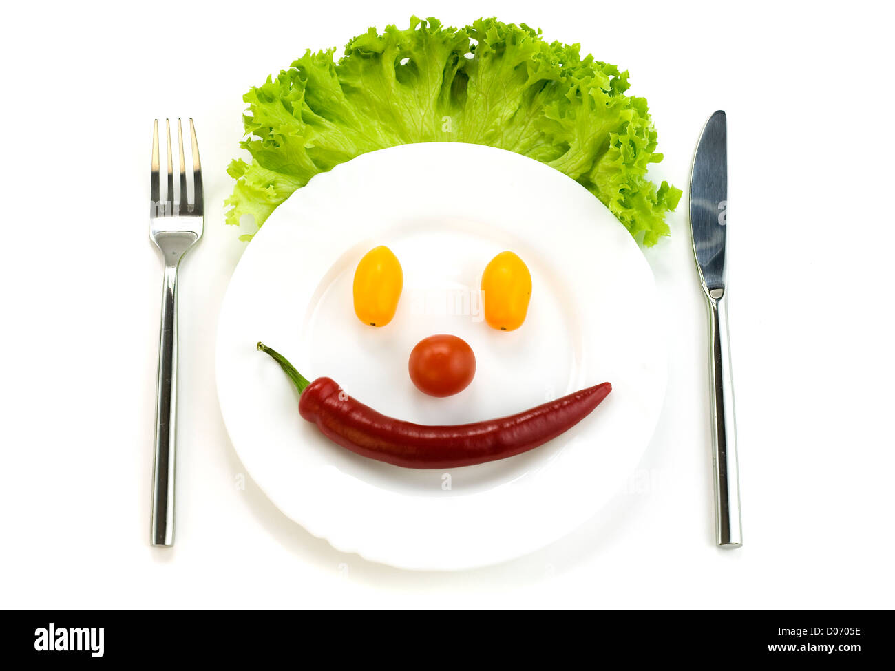 Funny food face hi-res stock photography and images - Alamy