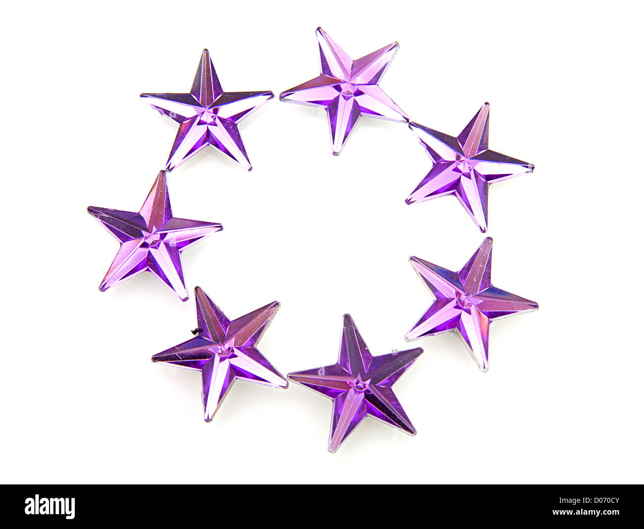 Purple stars confetti over white background Stock Photo - Alamy