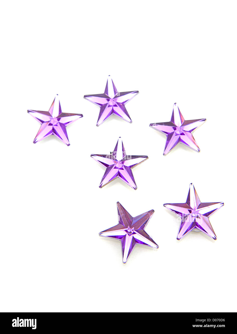 Purple stars confetti over white background Stock Photo - Alamy