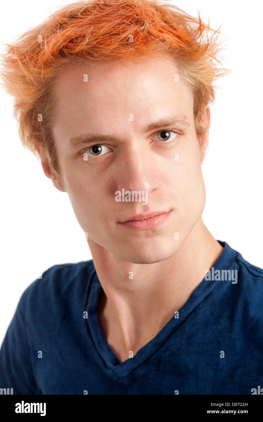 Orange Hair Head Shot Stock Photo - Alamy
