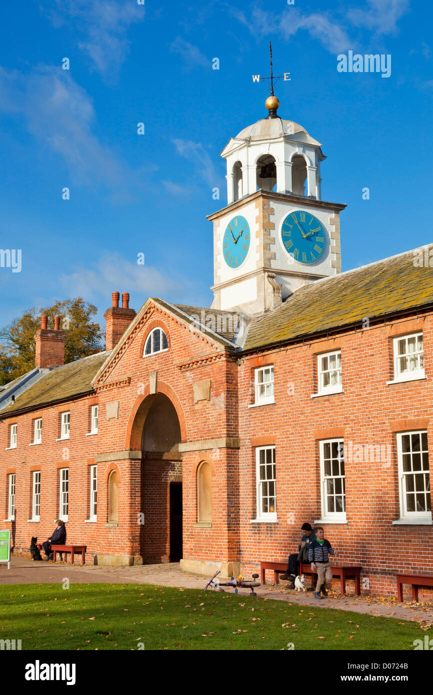 Clock tower and old stable block Clumber Park Nottinghamshire England ...