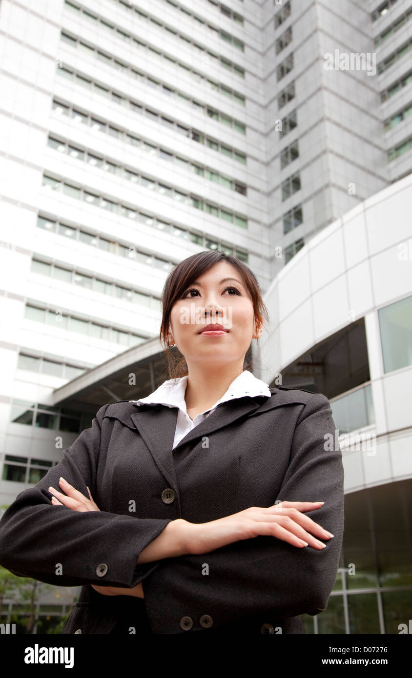 successful asian business woman at the modern office building Stock ...