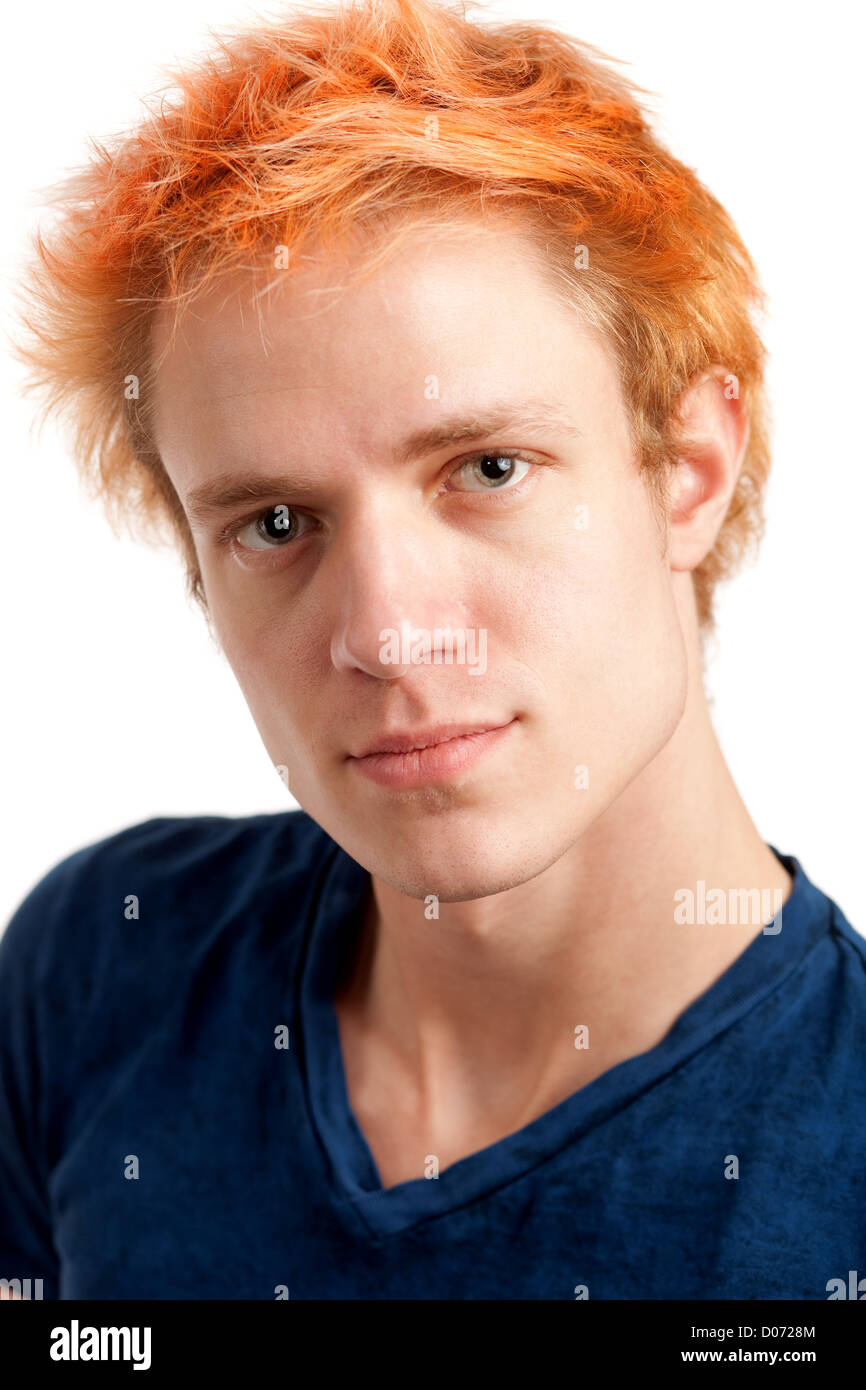 Orange Hair Head Shot Stock Photo - Alamy