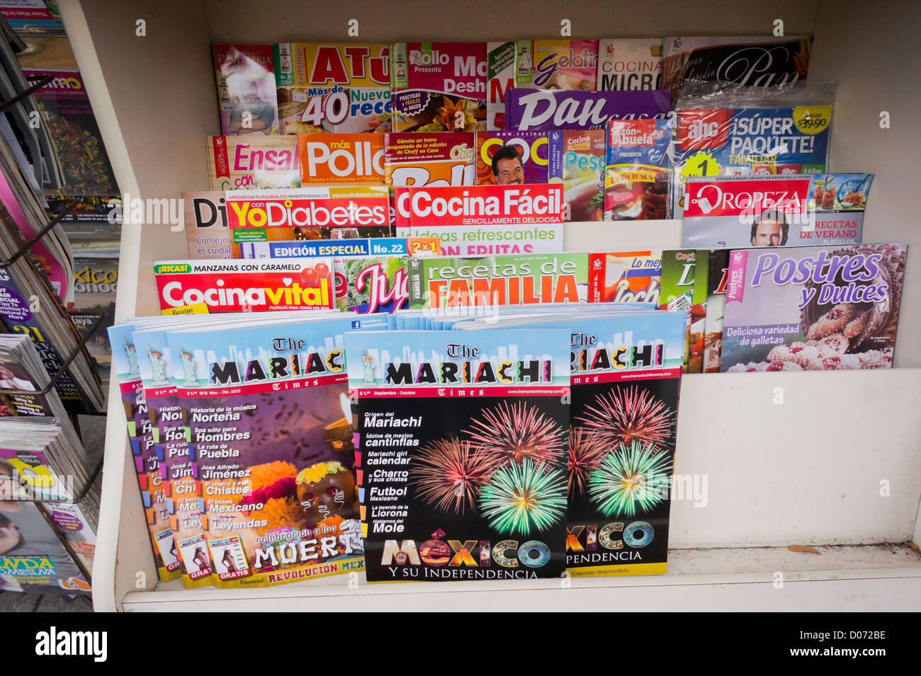 Rows of magazines on shelves hi-res stock photography and images - Alamy