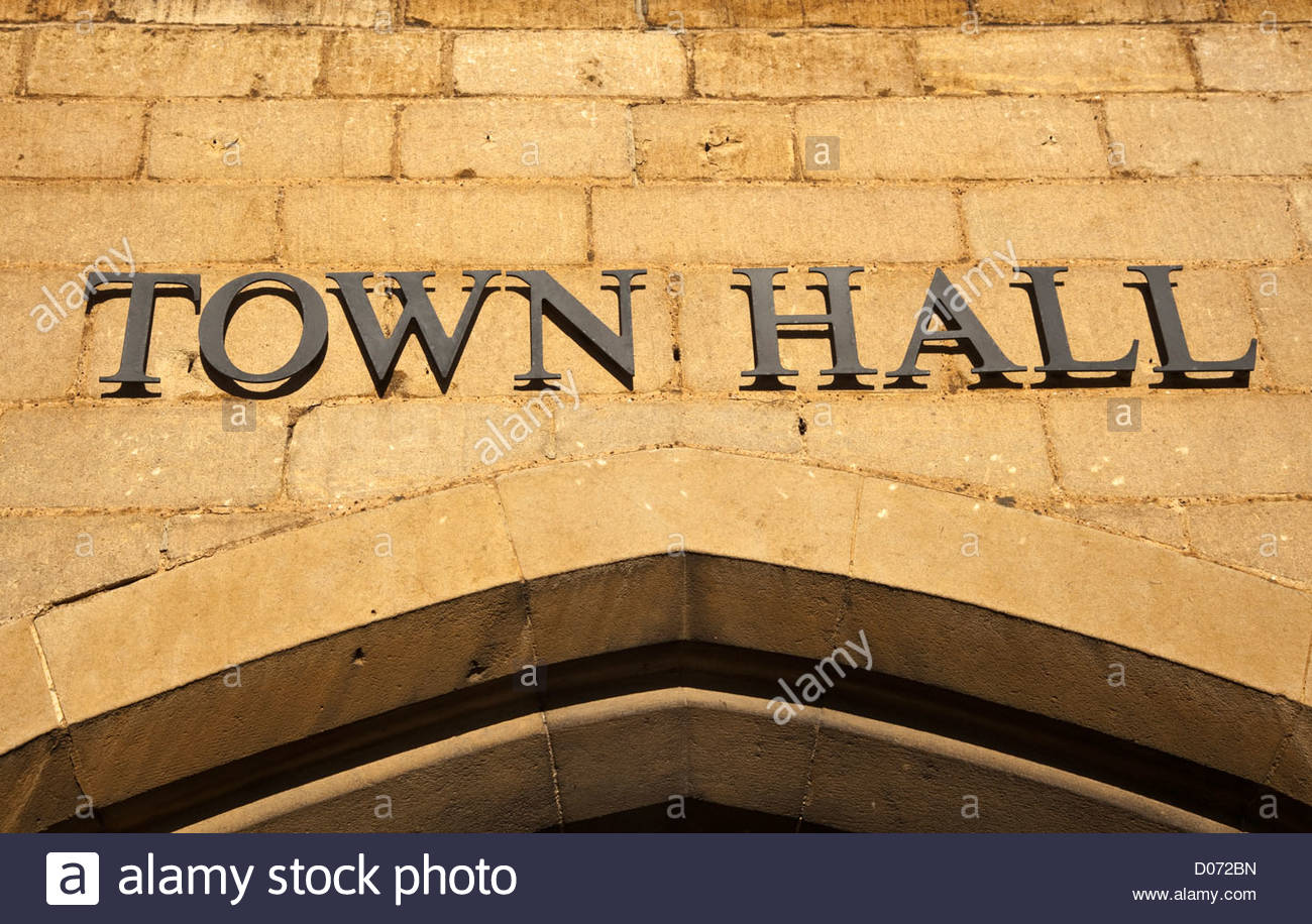 Town Hall Sign High Resolution Stock Photography and Images - Alamy