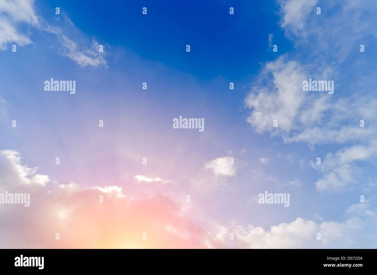 sunlight effect in the sky Stock Photo - Alamy