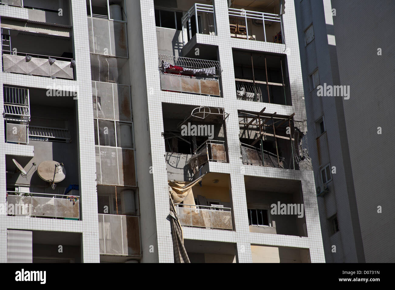 A Grad rocket launched from Palestinian controlled Gaza Saturday makes ...