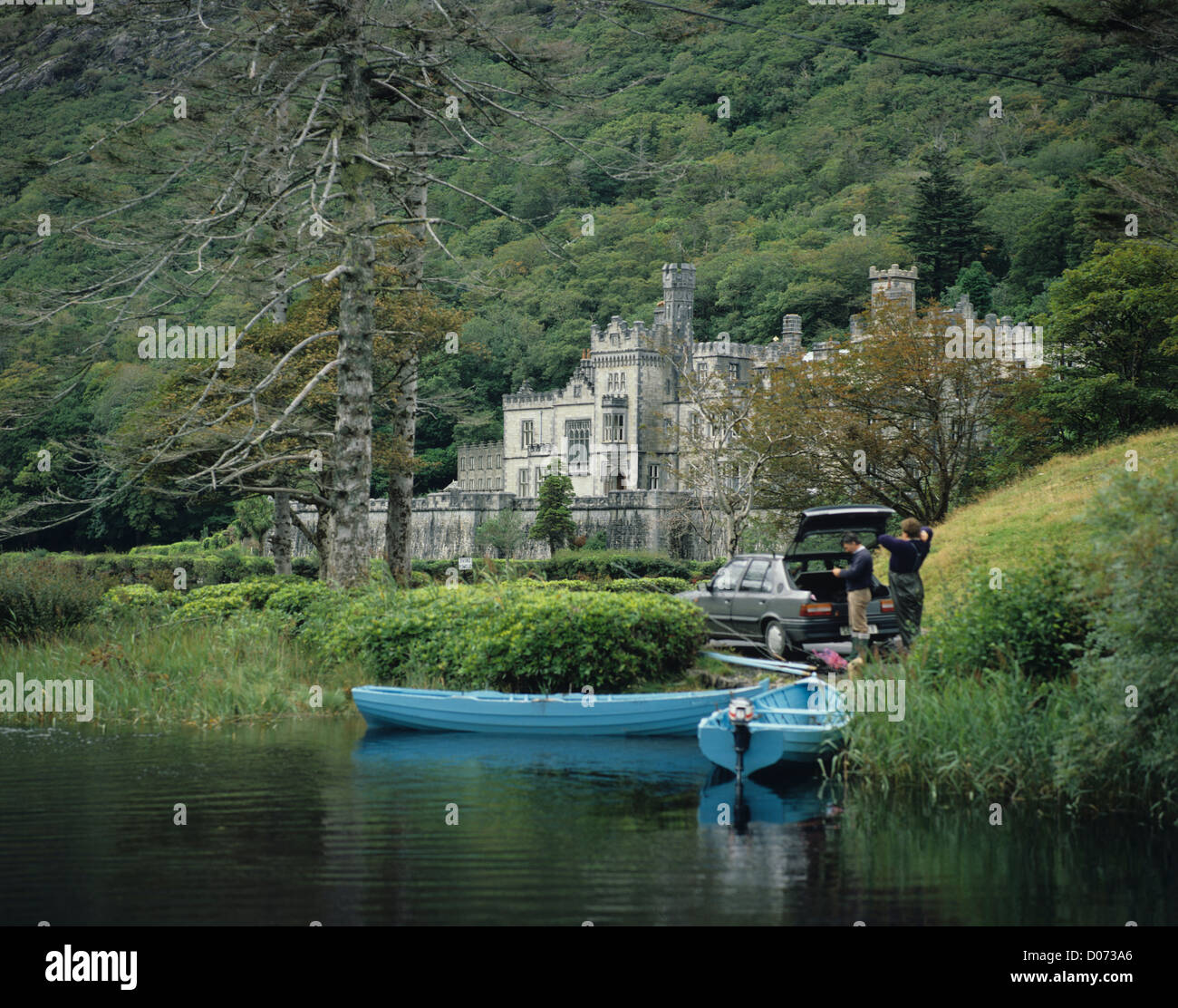 Country Calway,Kylemore Abbey, Ireland, England Stock Photo - Alamy