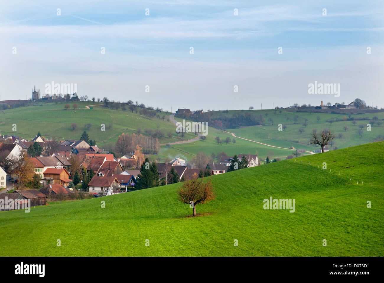 Switzerland, Canton Basel Country, surrounding of Arisdorf, landscape ...