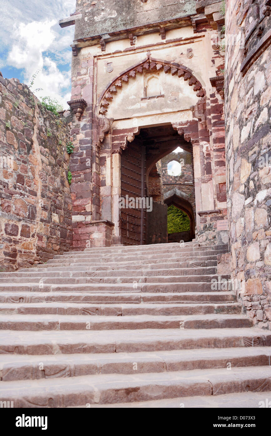 Misradhara gate, the main entrance gate of Ranthambore Fort, Rajasthan ...