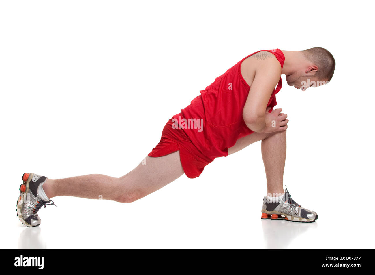 Runner on track Cut Out Stock Images & Pictures - Alamy