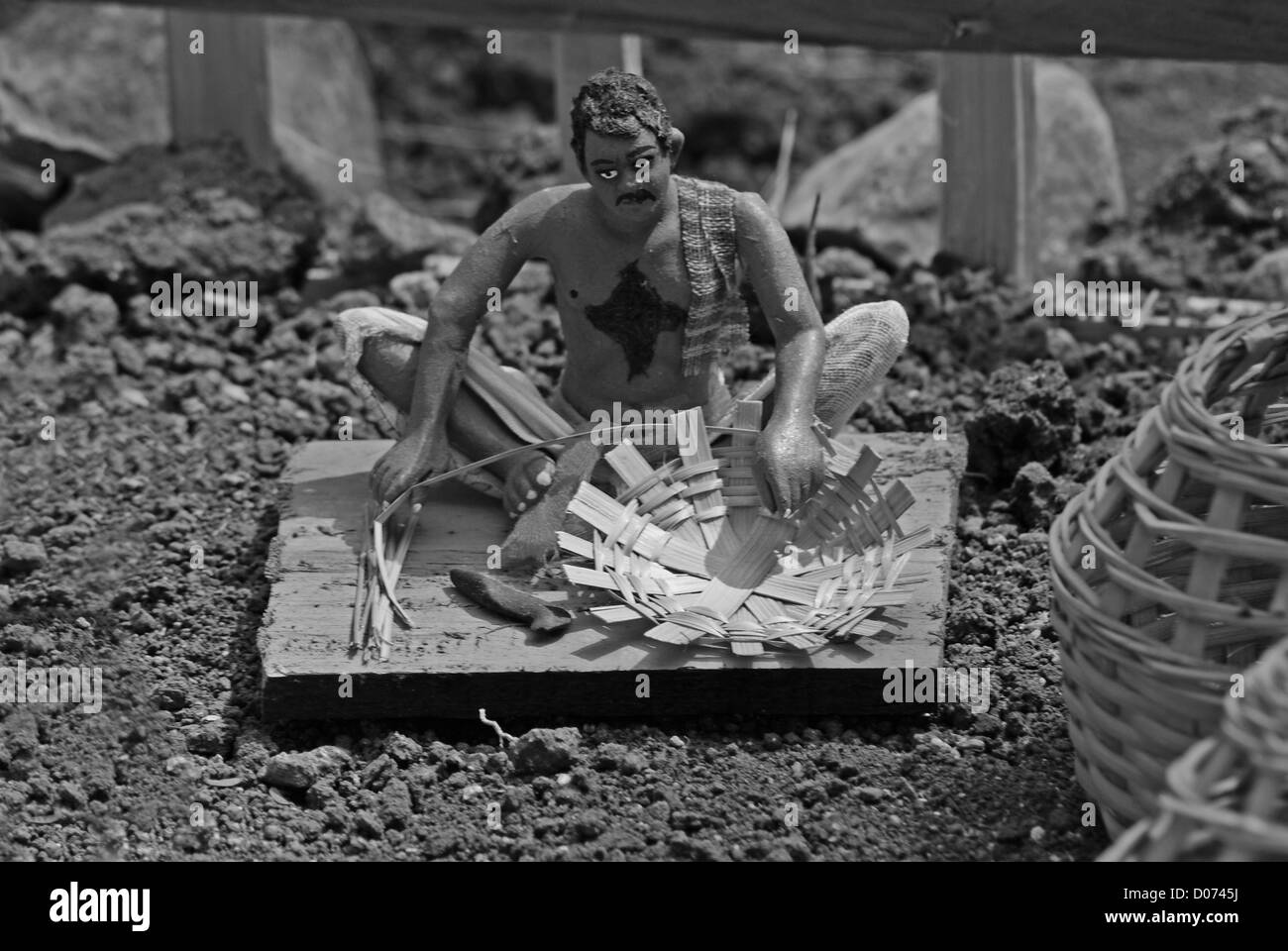 Miniature Statue Basket maker Craft Handicraft Stock Photo - Alamy