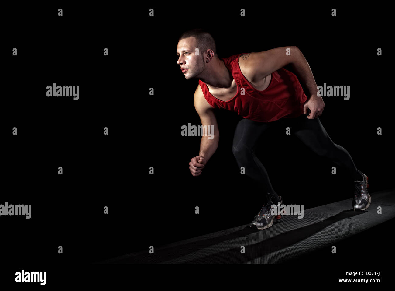 Athlete runner studio hi-res stock photography and images - Alamy