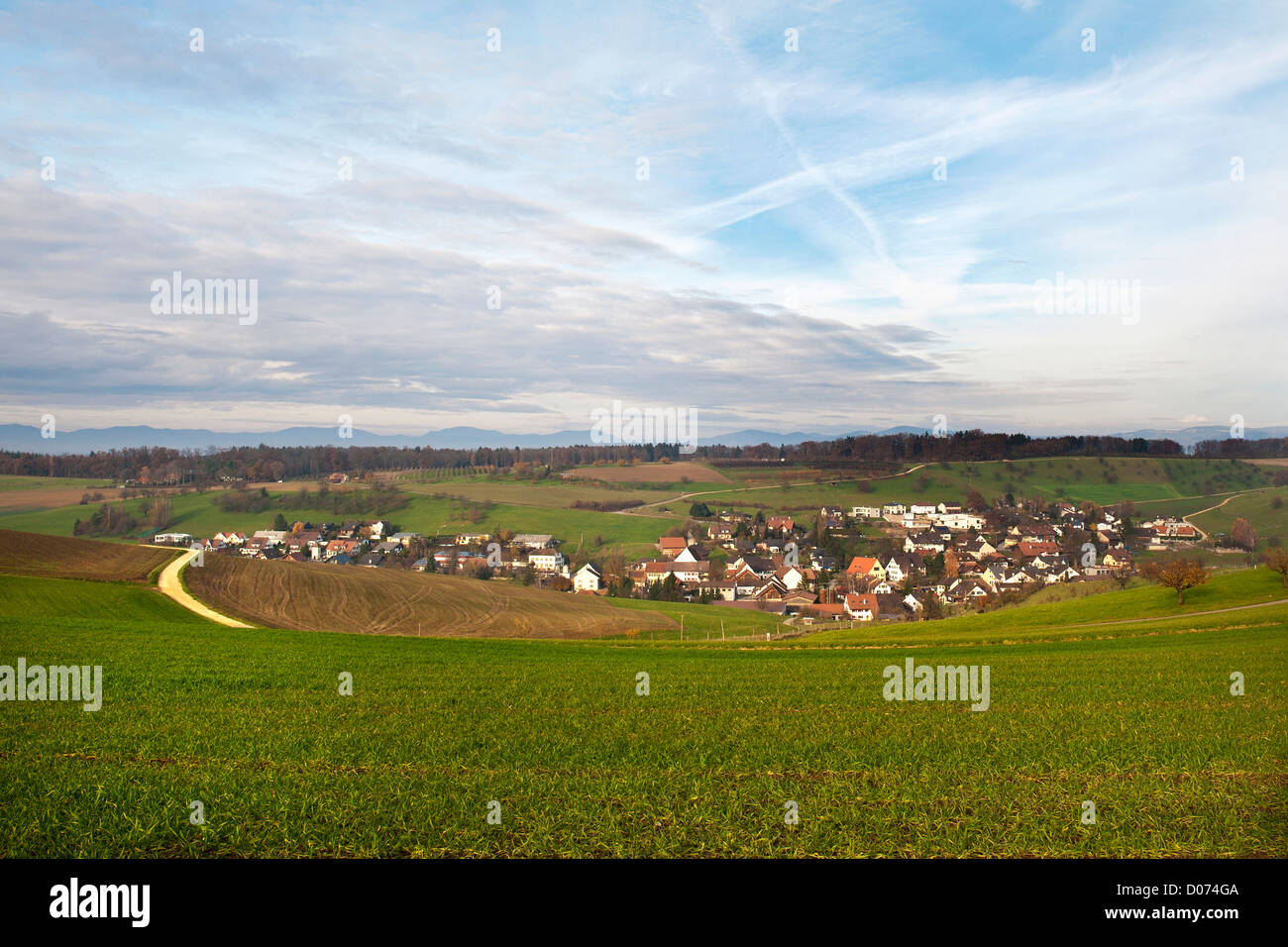 Switzerland, Canton Basel Country, surrounding of Arisdorf, landscape ...