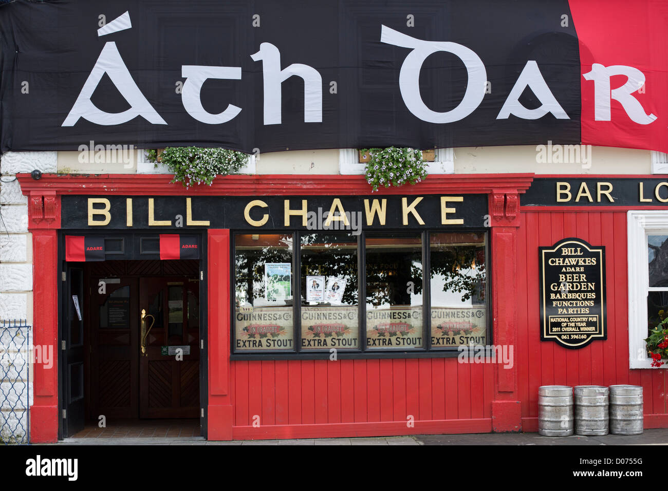 Colourful Irish pub Adare Village, County Limerick, Ireland Stock Photo ...