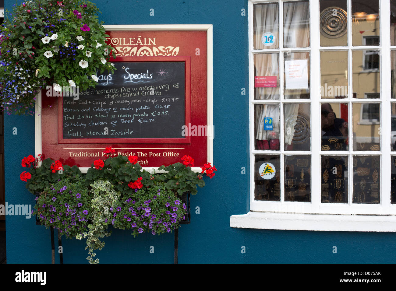 Irish pub food sign Stock Photo - Alamy