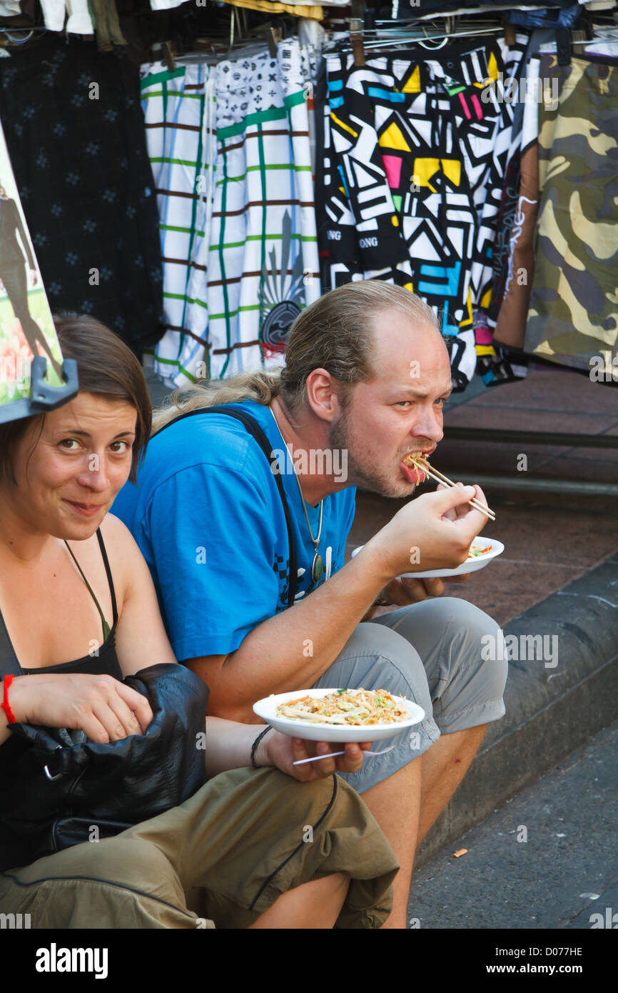 Eating in the Streets of Bangkok, Thailand Stock Photo - Alamy