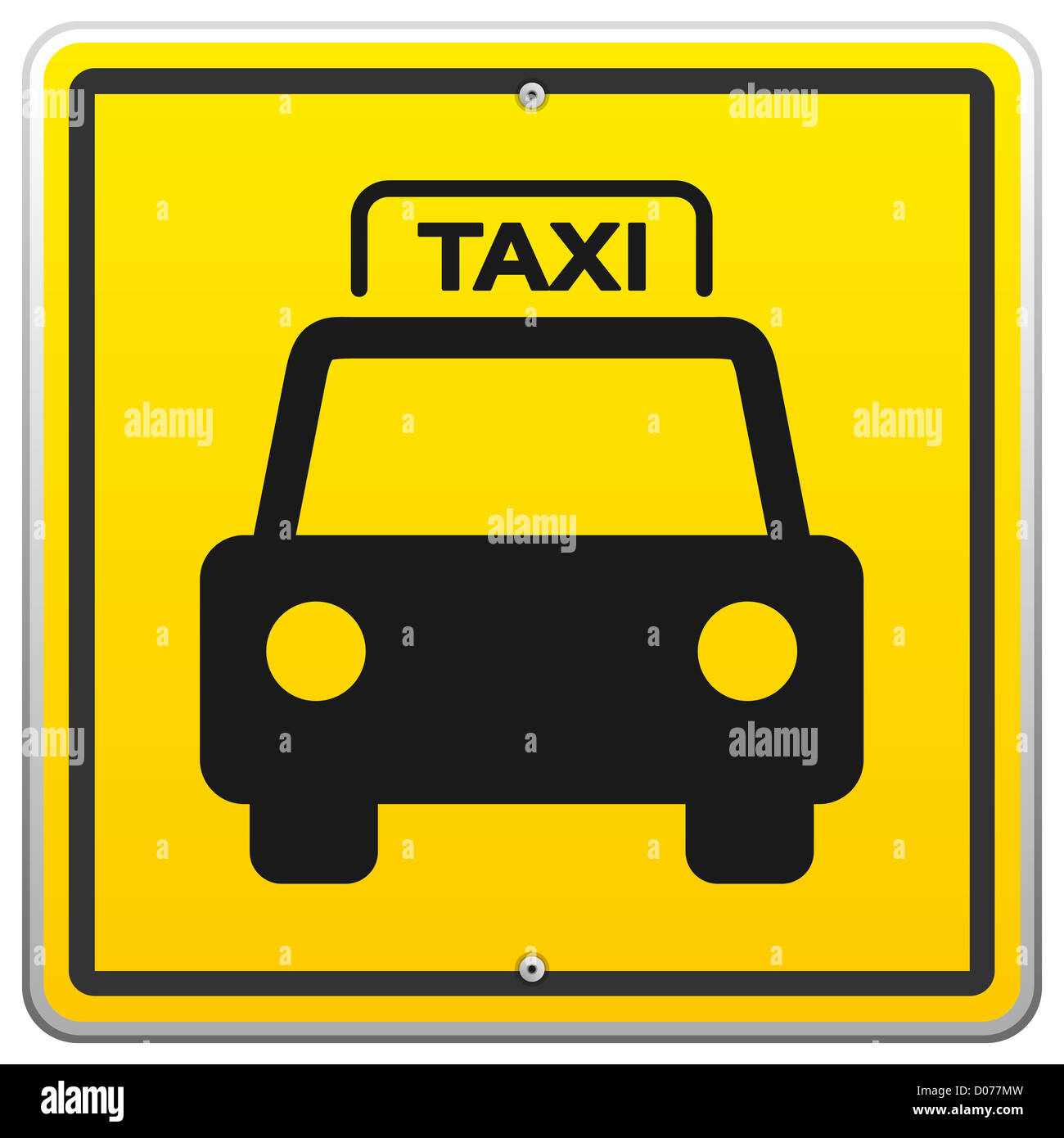 Taxi Sign in New York Stock Photo - Alamy
