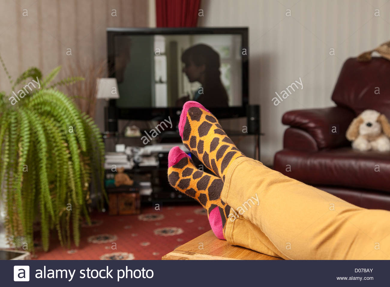 Girl Wearing Socks High Resolution Stock Photography and Images - Alamy