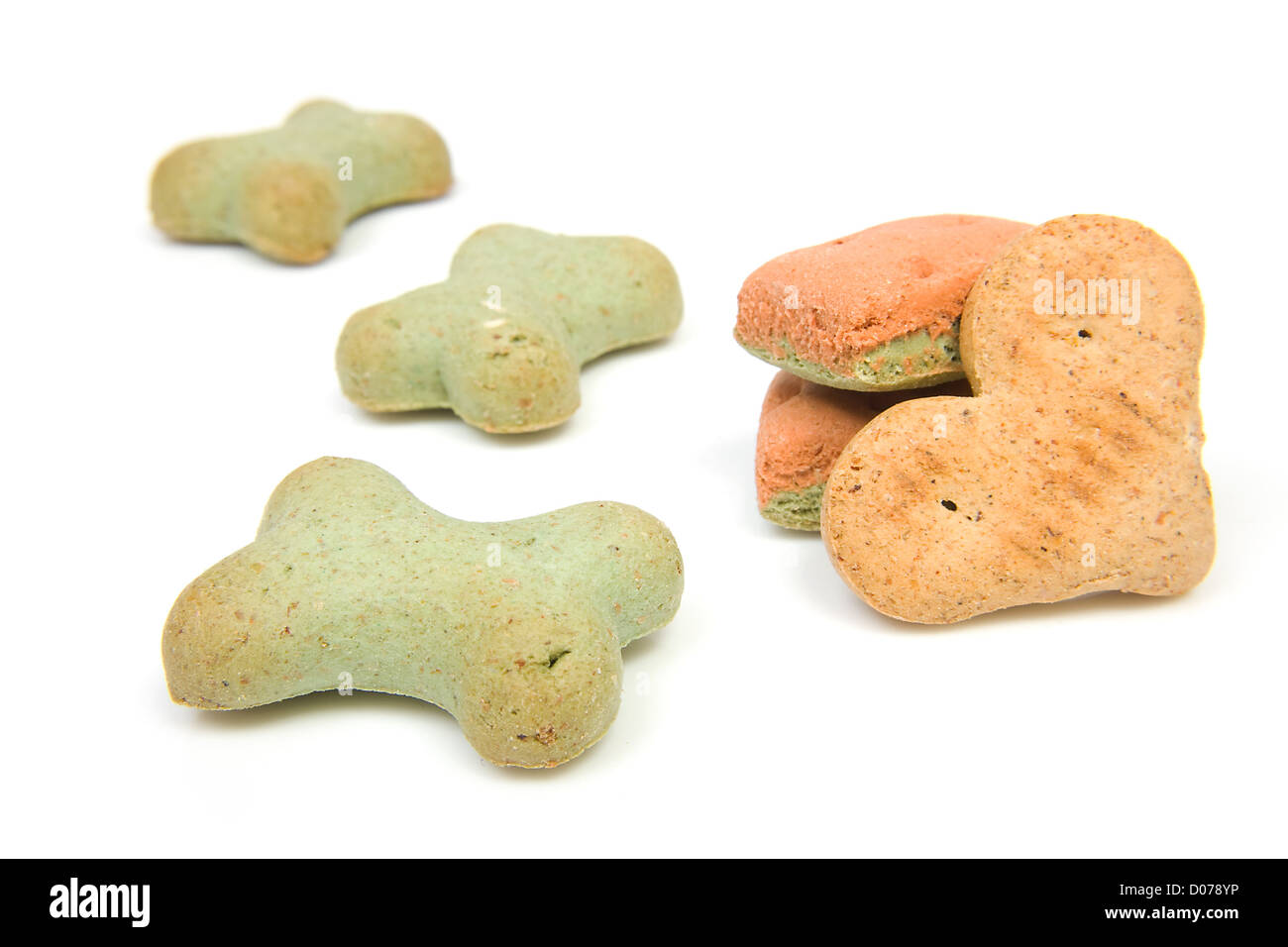 Funny shaped dog cookies isolated on white background Stock Photo - Alamy