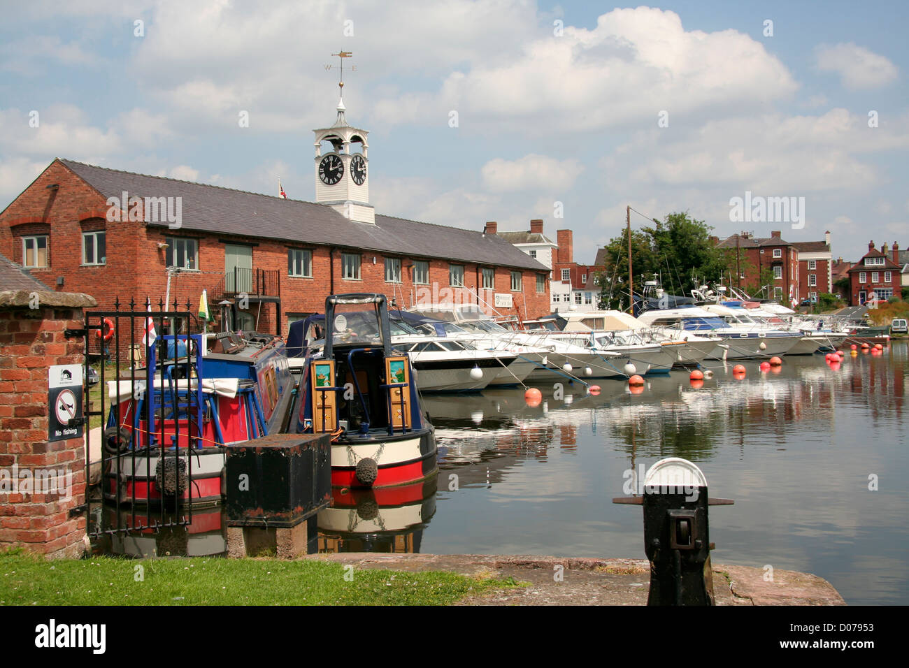 Canal basin Stourport on Severn Worcestershire England UK Stock Photo ...