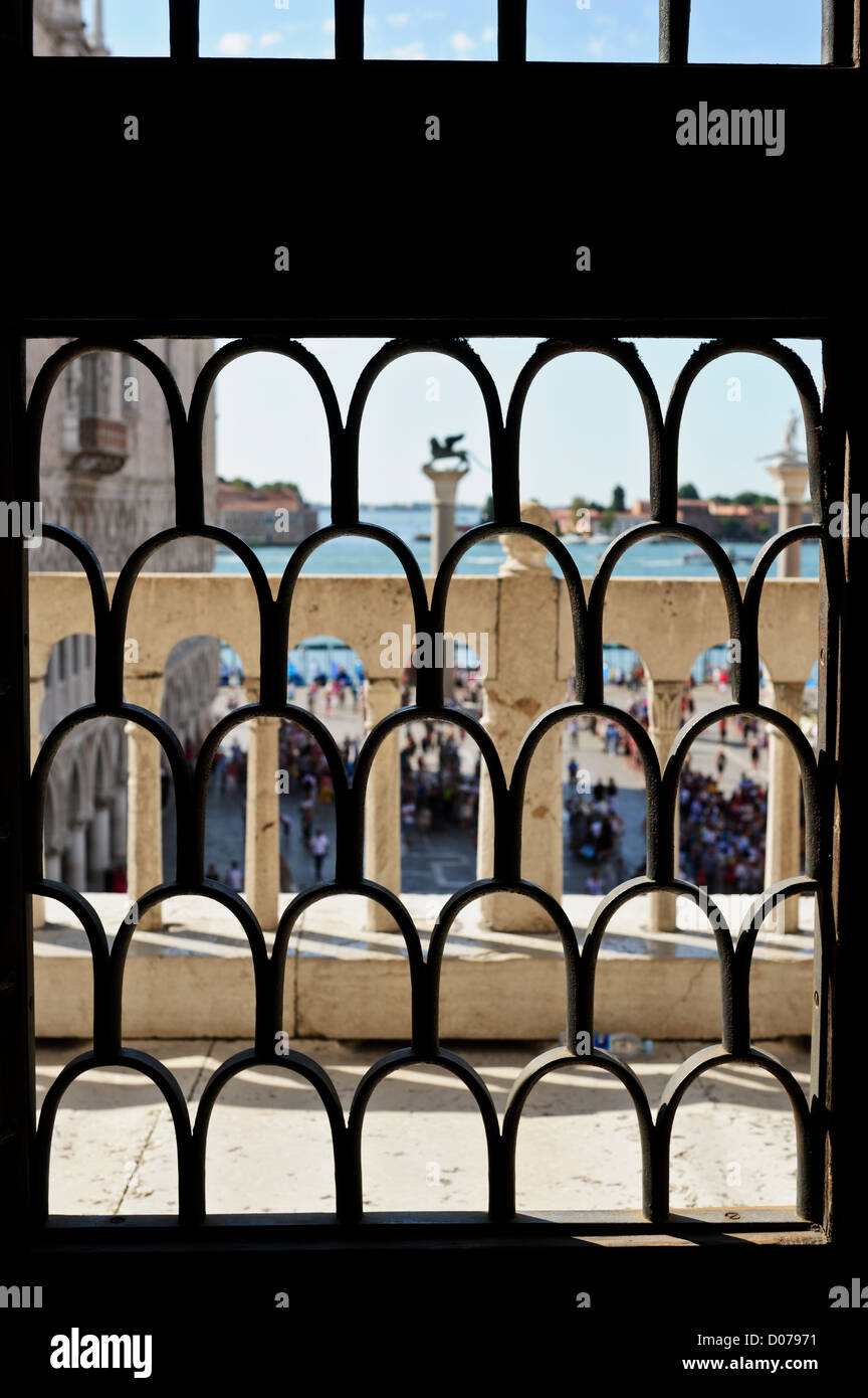 View through window of St Mark's Basilica, Venice, Italy Stock Photo ...