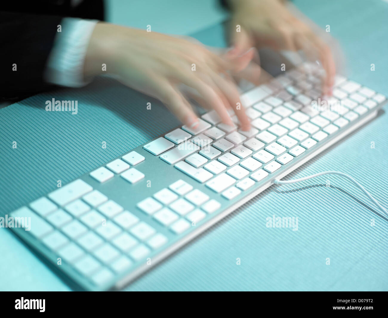 Secretary Speed Business Speedy Typing In Office on Desk Stock Photo ...