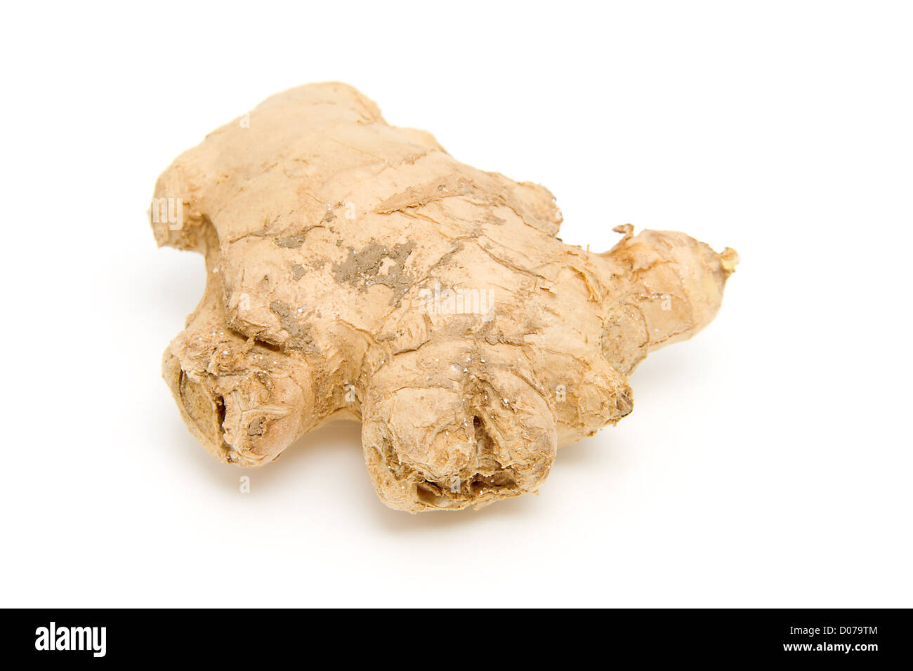 Piece of fresh ginger isolated on white background Stock Photo - Alamy