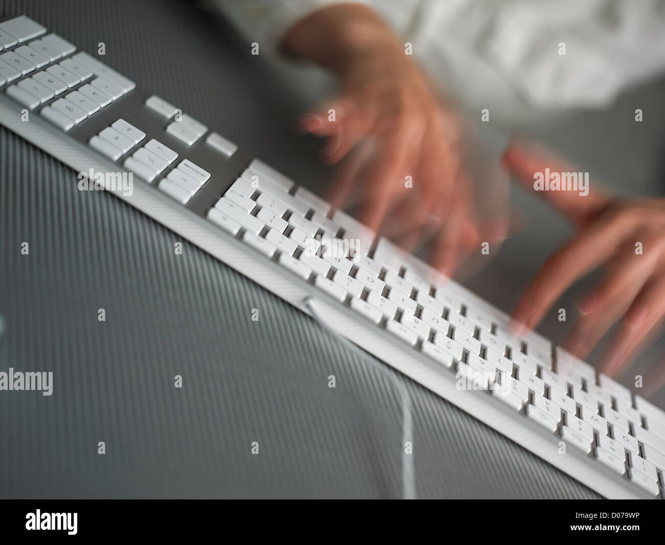 Secretary Speed Business Speedy Typing In Office on Desk Stock Photo ...