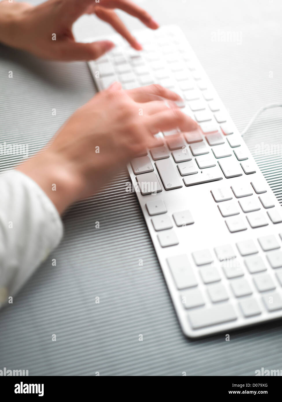 Secretary Speed Business Speedy Typing In Office on Desk Stock Photo ...