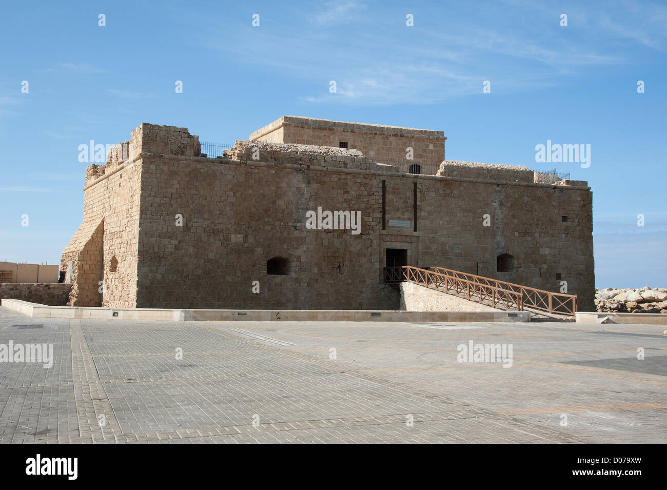 Medieval Fort of Pafos on Paphos Harbour southern Cyprus Stock Photo ...