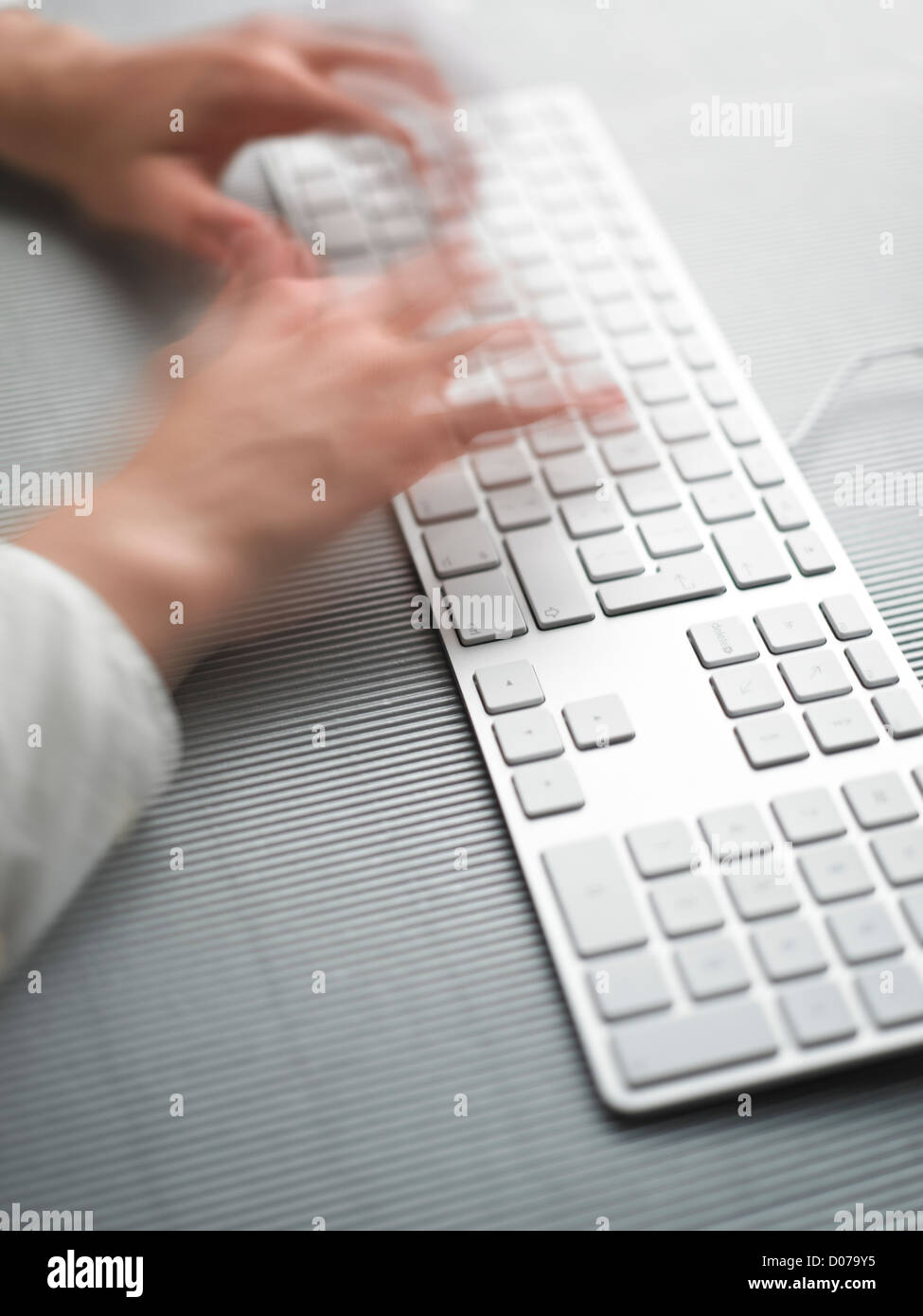 Secretary Speed Business Speedy Typing In Office on Desk Stock Photo ...