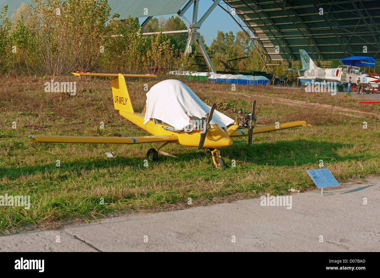 Ultralight homebuilt airplane type Cri-Cri Stock Photo - Alamy