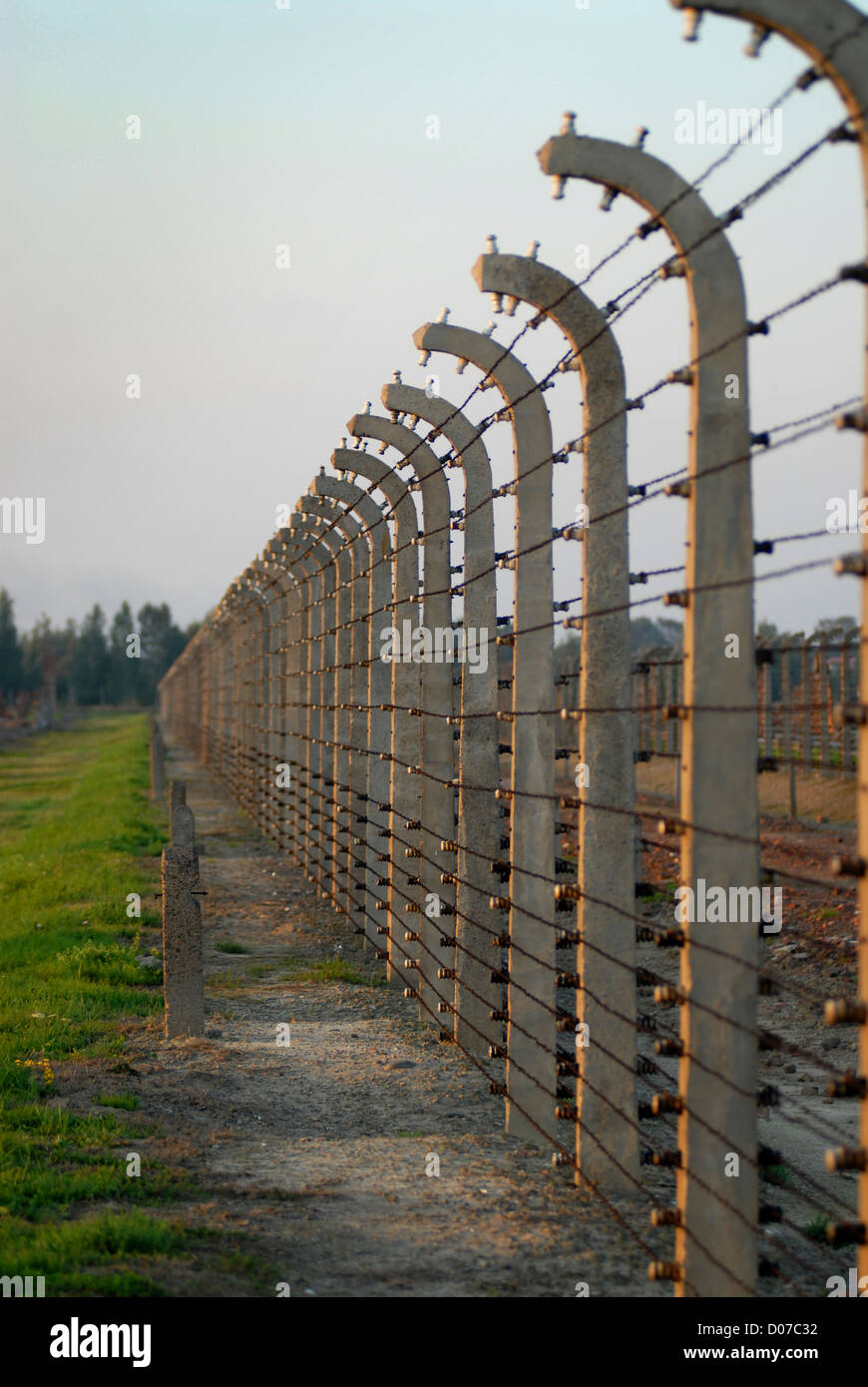 Auschwitz fence wire hi-res stock photography and images - Alamy